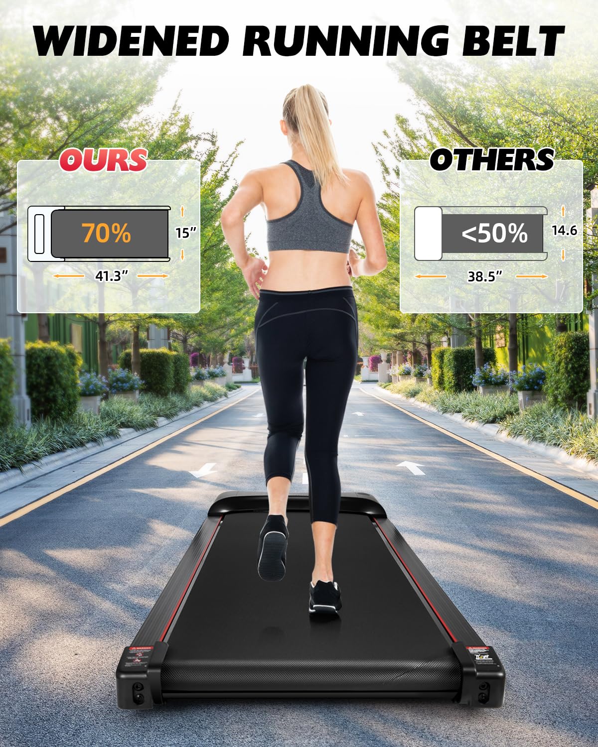 Walking Pad Treadmill with Incline,3 in 1 Under Desk Treadmill Walking Pad with Removable Desk Workstation Treadmill for Home Small Office with LED Display Wristband Remote Control
