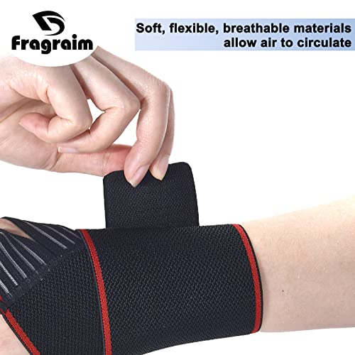 Wrist Wraps with Thumb Support, 2 Pack Wrist Brace for Weightlifting, Gymnastics, Bodybuilding, Cross Training, Wrist Support for Men, Women and Kids - Includes Free Mesh Carry Bag