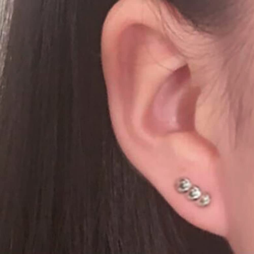 Tragus Cartilage Stud Earrings Helix Tragus Earrings for Women Barbell Piercing Body Jewelry Set (Set B)