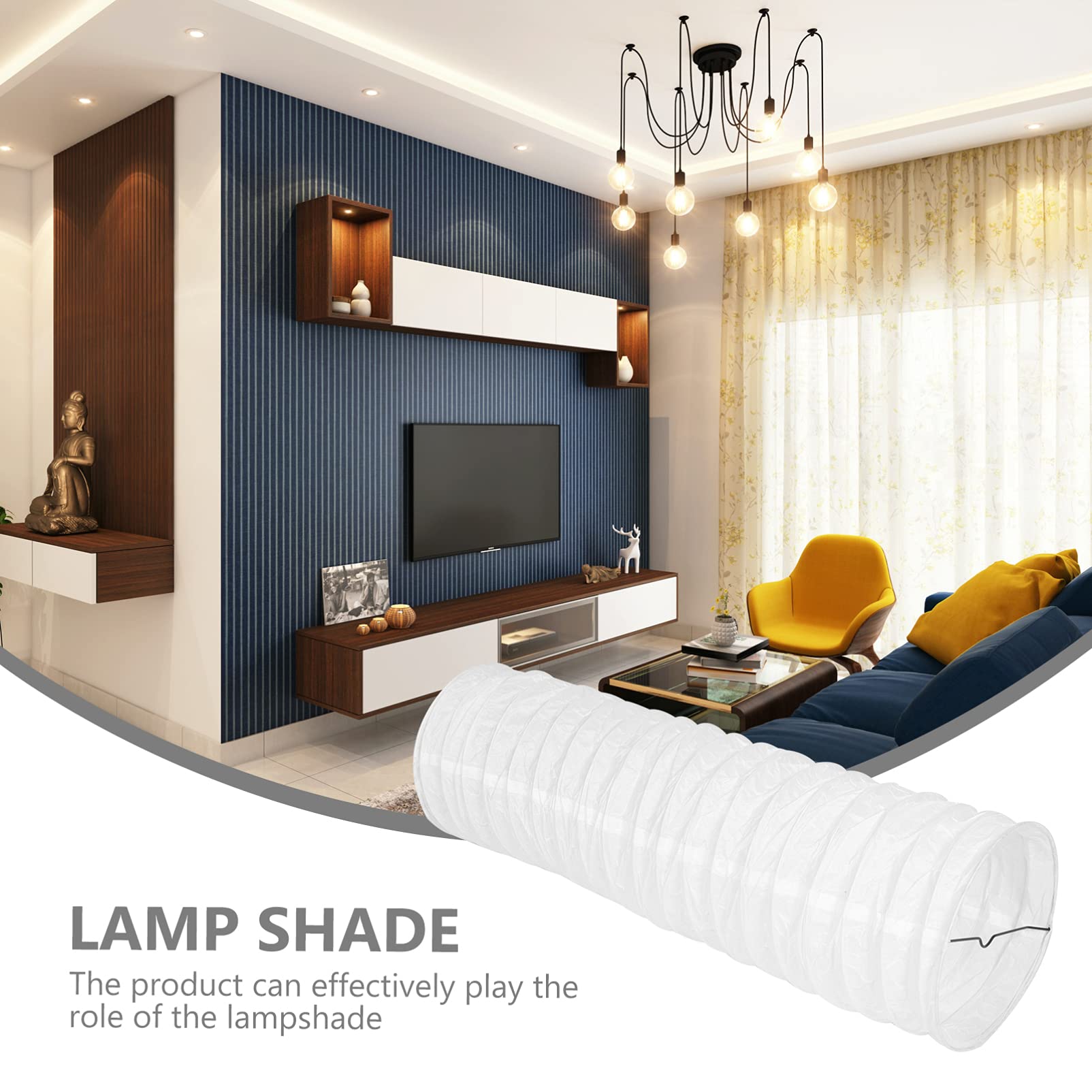 Uonlytech 2pcs Paper Floor Lamp Shades Nordic Simple Floor Lamp Japanese Style Standing Lamps Replacement for Bedside Desk Wall Floor Lamp