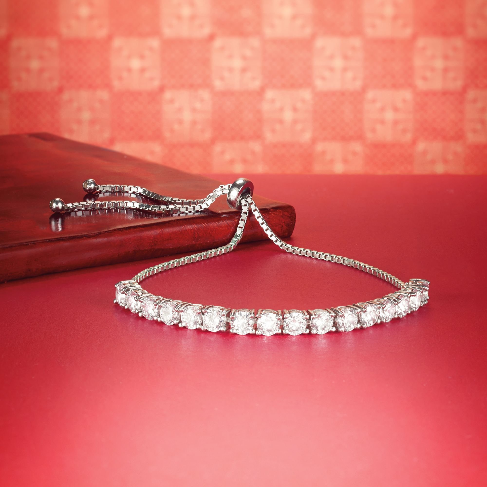 Ross-Simons 4.00 ct. t.w. CZ Bolo Bracelet in Sterling Silver