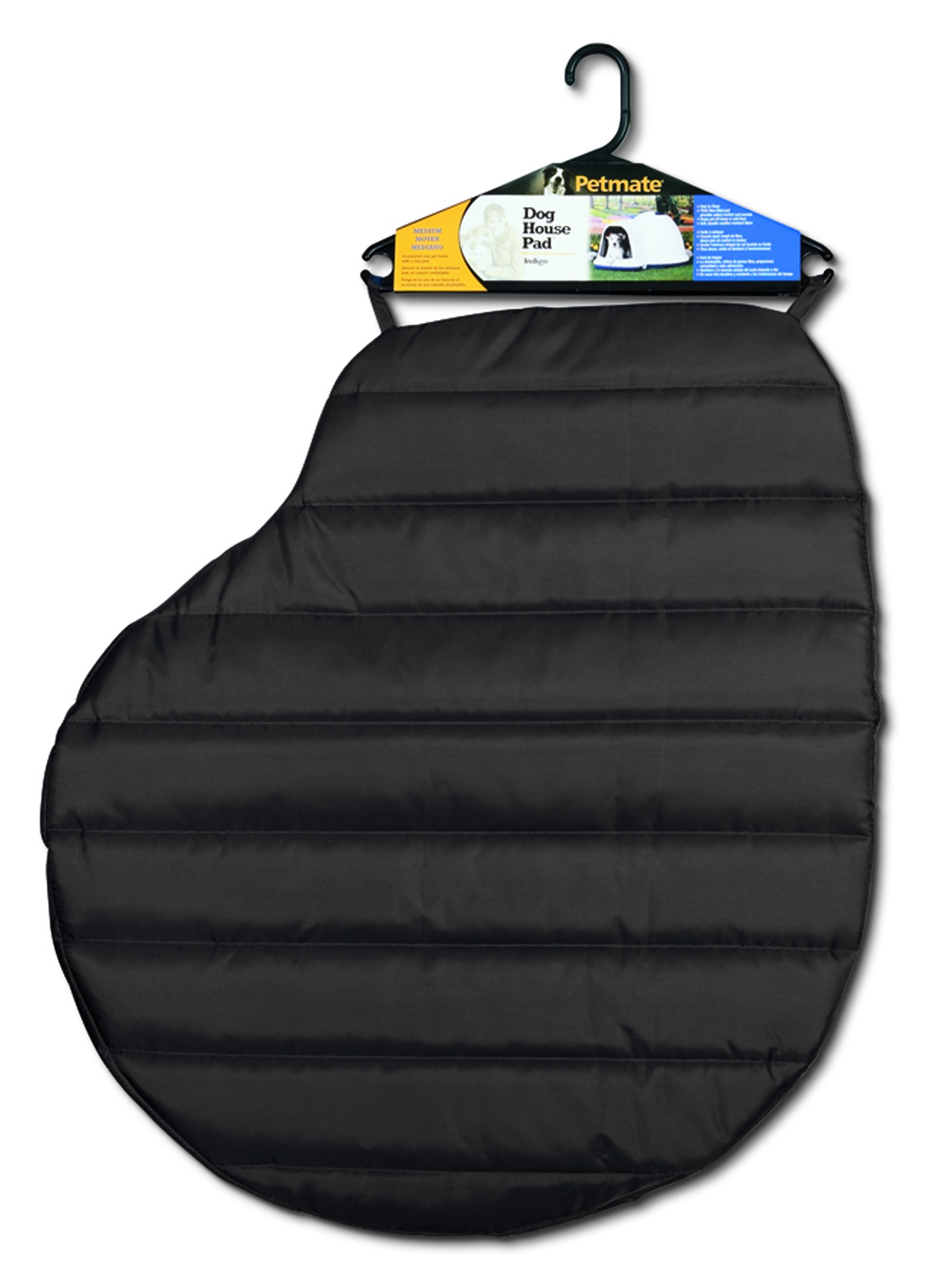 Petmate Indigo Water-Resistant Nylon Dog House Pad, Quilted, Large, for Dogs 50-90 lbs.