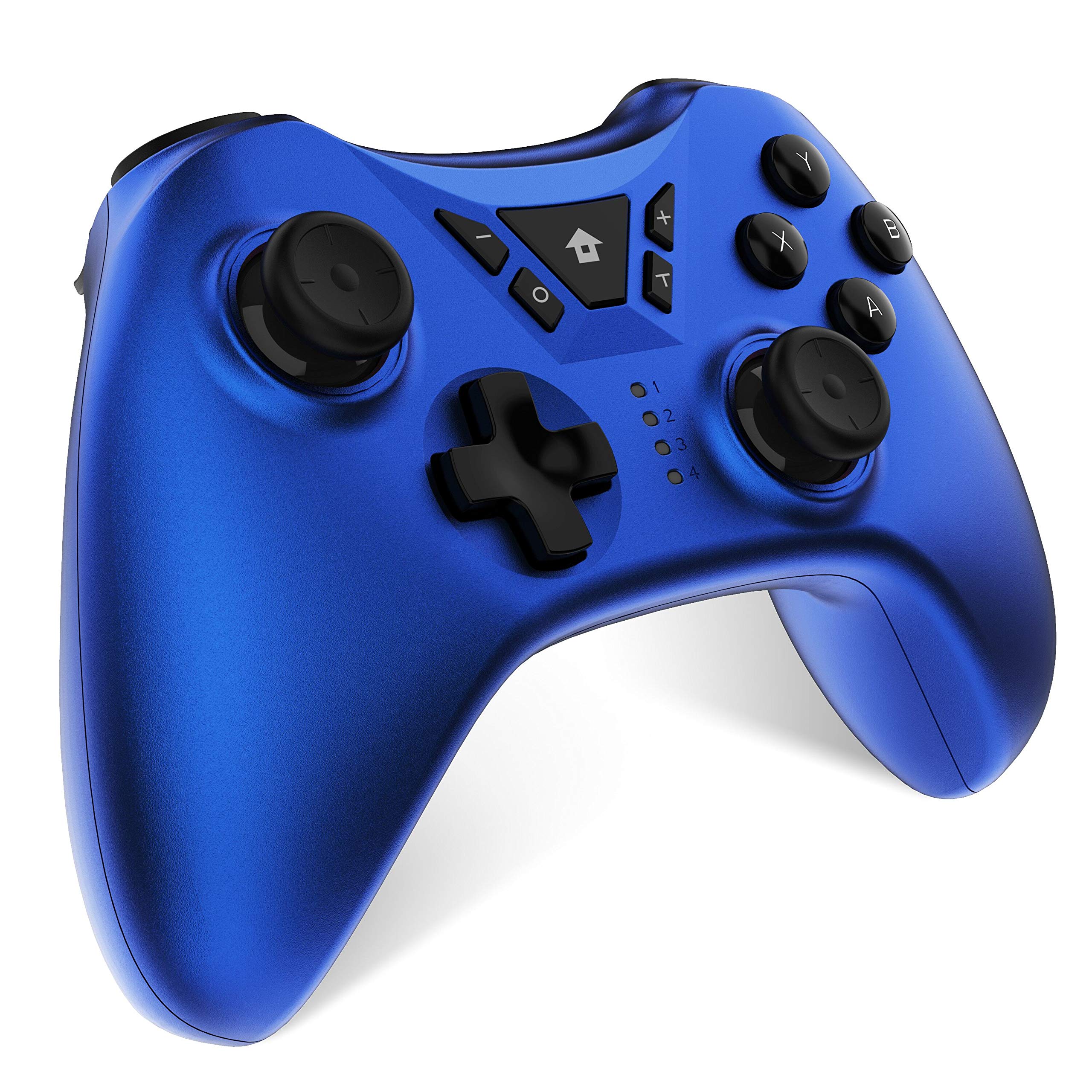 Switch Pro Controller, Wireless Switch Controller for Nintendo Switch, Supports Gyro Axis, Dual Vibration Joystick Remote Pro Controller Gamepad (Blue)