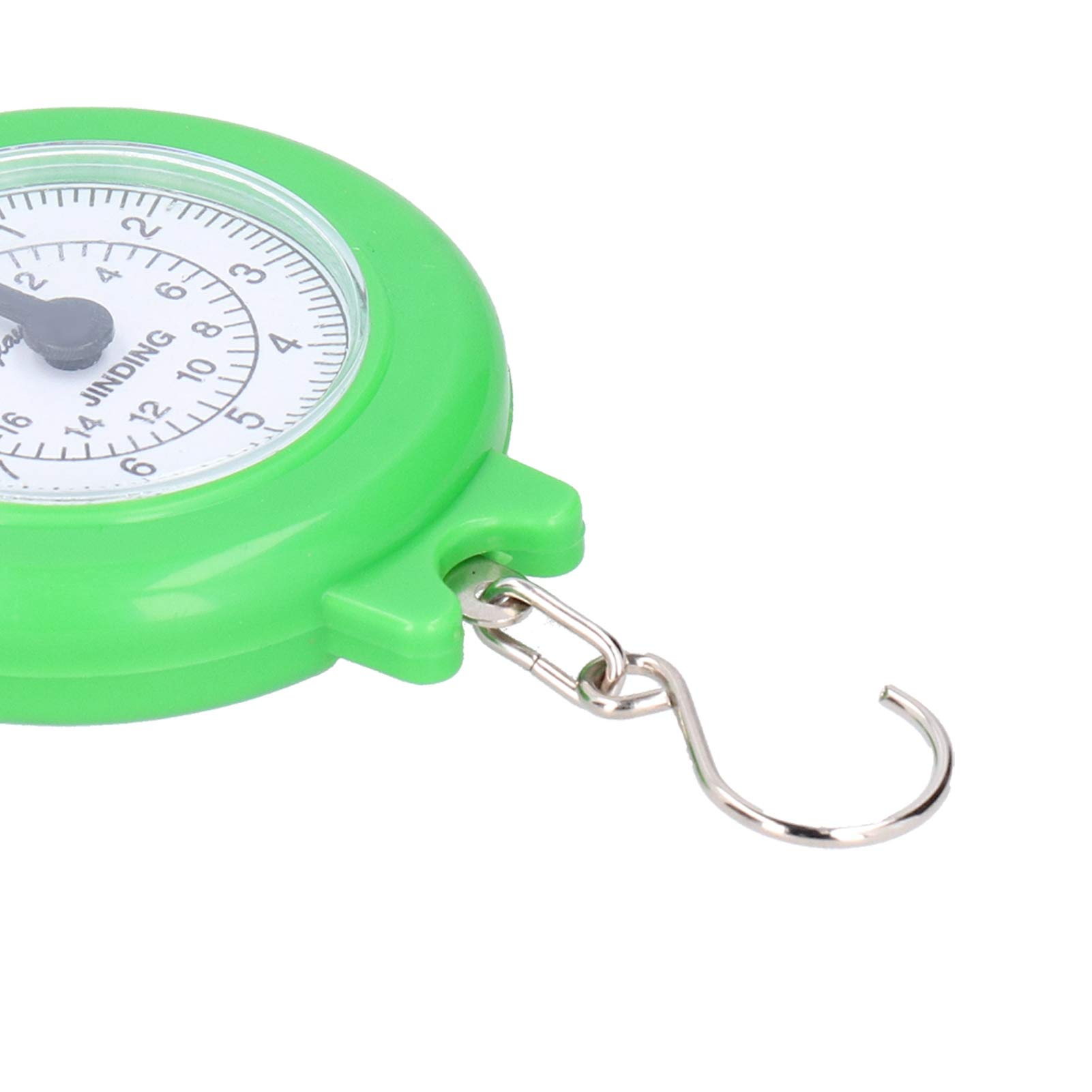 Velaurs Fishing Scale, Spring Practical Hanging Hook Scales, Fishing for Measuring Shopping Weight(Green)