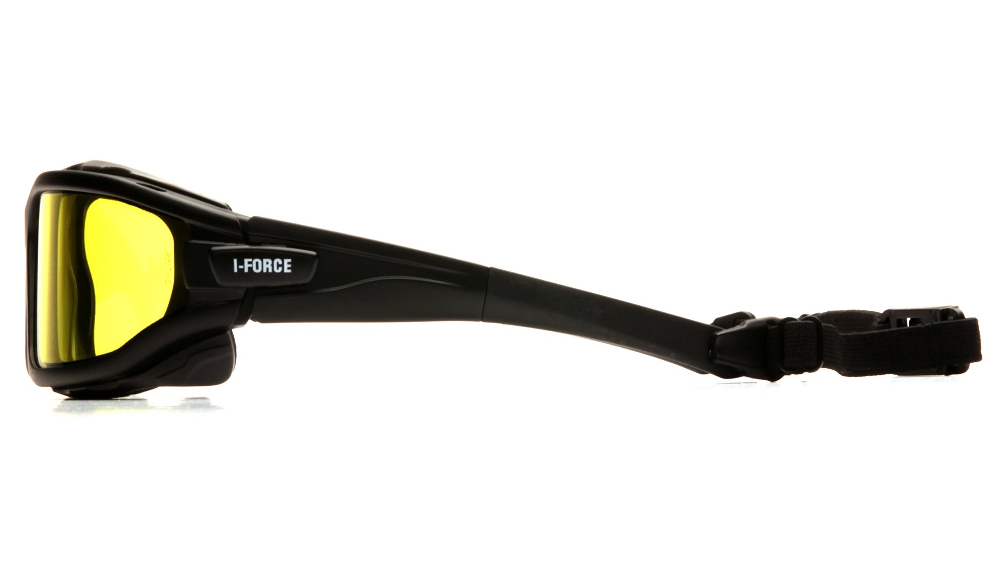 Pyramex SB7030SDT I-Force Safety Glasses Black Frame w/Amber A/Fog Lens (3 Pair)