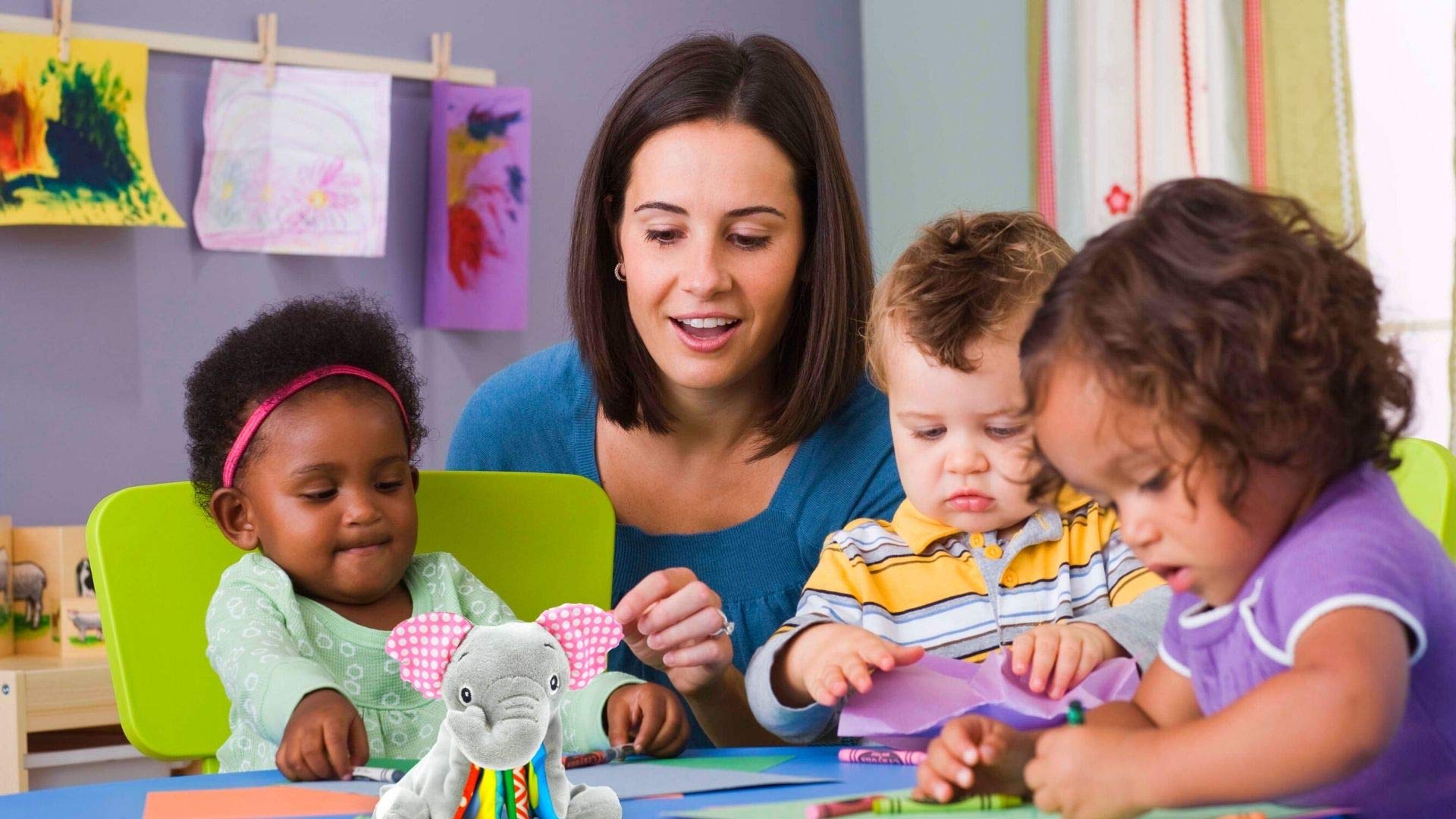 Super Soft Elephant Baby Book β Exciting, Vibrant, and Inviting Pages Filled with 6 Favorite Farm Animals β Machine Washable β for Ages 3 Months to 18 Months