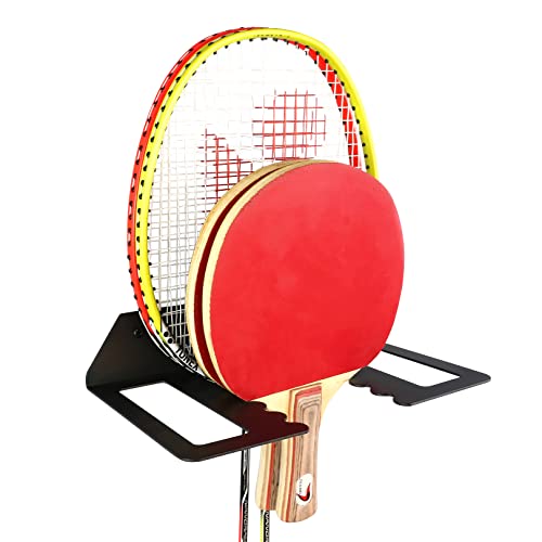 Topsair Ping Pong Paddle Holder Ping Pong Rack Ball holder Table Tennis Storage Rack Heavy-Duty Wall Mounted Badminton Rackets Holder