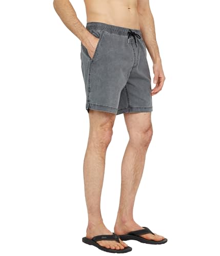 Quiksilver mens Taxer Walk Casual Shorts, Black, Large US
