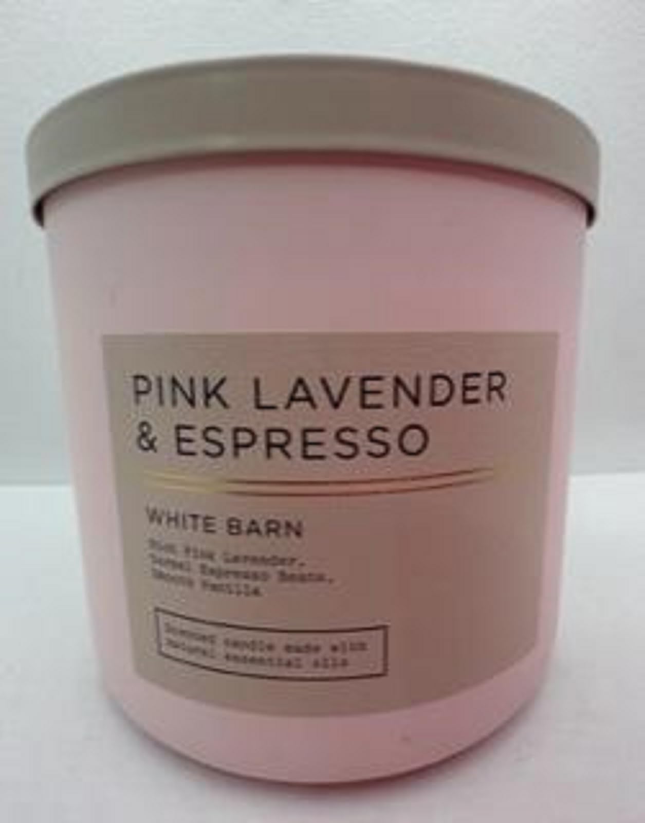 Pink Lavender & Espresso 3 Wick 14.5 Ounce Scented Candle