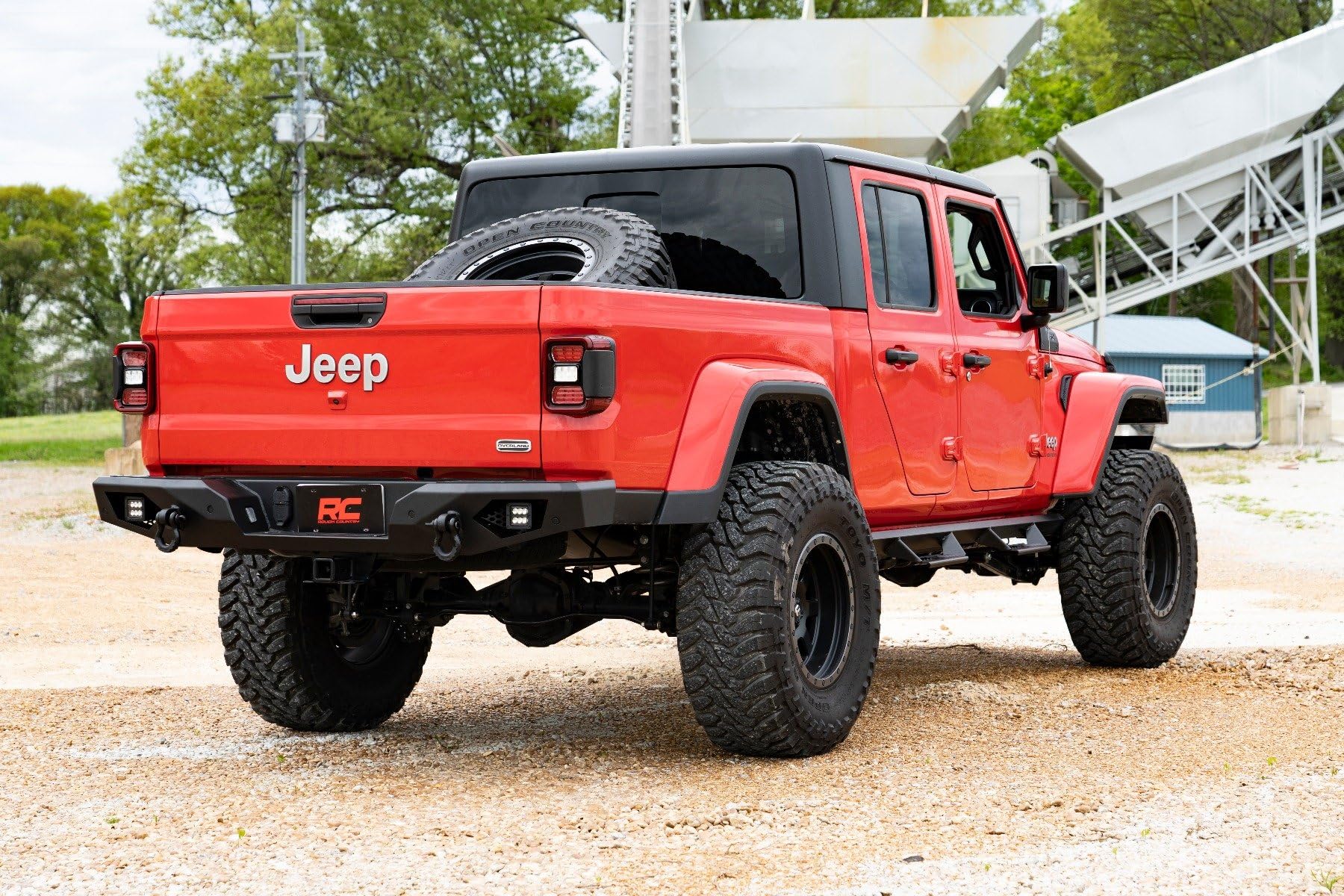Rough Country Heavy Duty Rear Bumper w/LEDs for 2020-2024 Gladiator - 10646