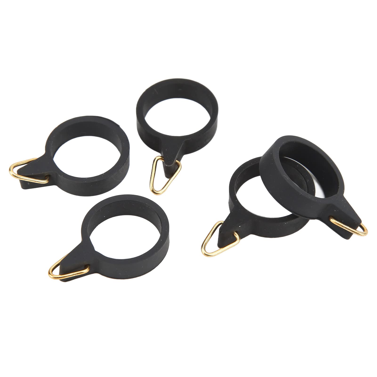 Yeuipea Fishing Rod Hook Holder,5pcs Fishing Rod Hook Holder Rubber Circle Stainless Steel Fishing Pole Hook Keeper for Bait Tool(Medium)