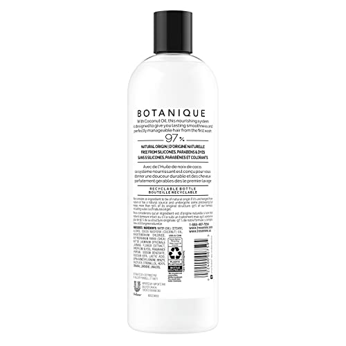 TRESemmé Conditioner Botanique Coconut Nourish 4 Count for Dry Hair And Damaged Hair 92% Natural Derived Ingredients with Professional Performance 16 oz