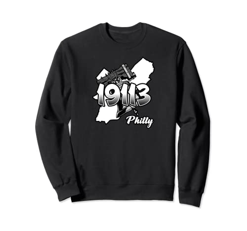 Philadelphia Silhouette with Zip Code 19113 and Liberty Bell Sweatshirt