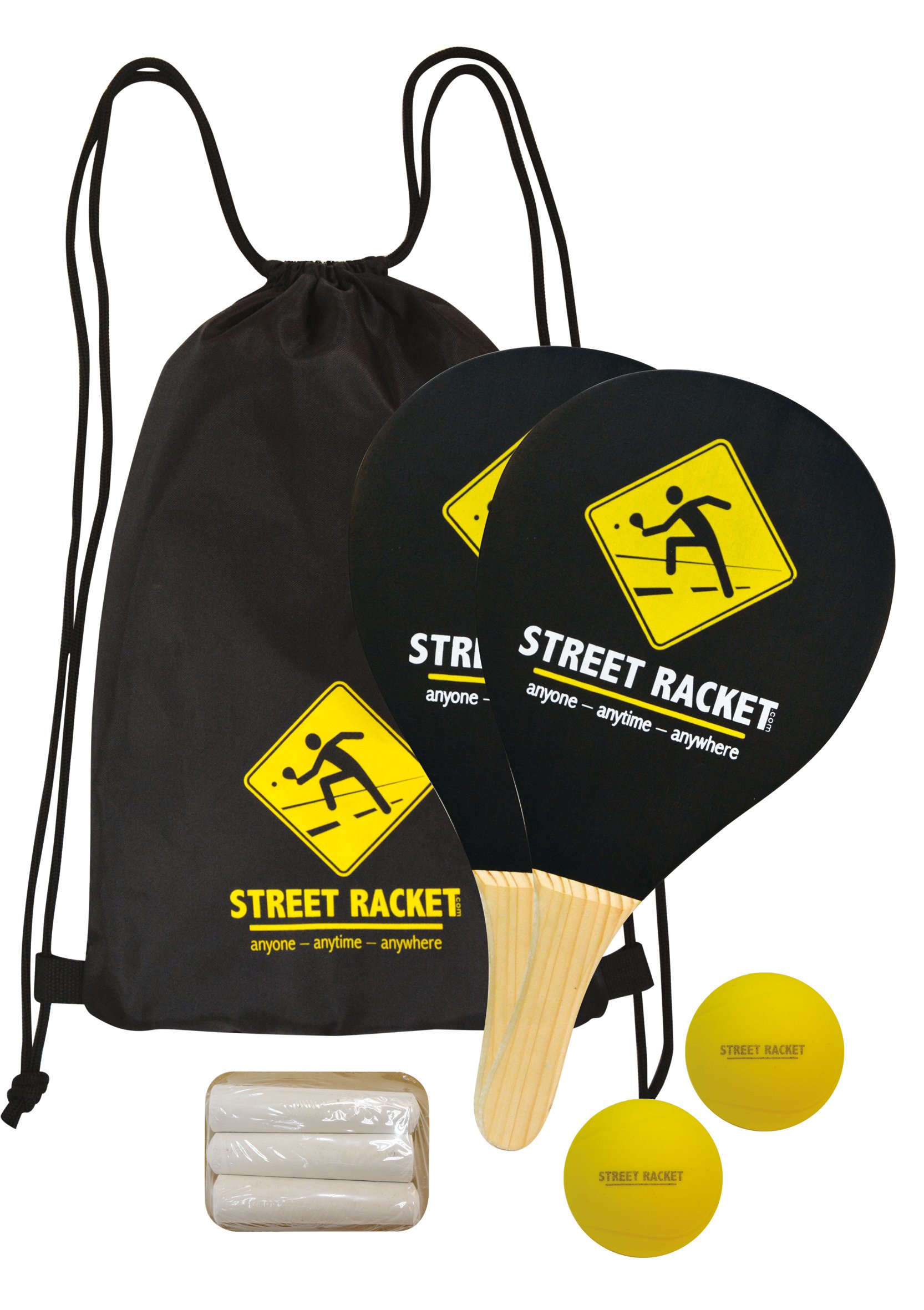 Schildkroet-Funsports Unisex's Street Racket Set, Multi-Colour, Small