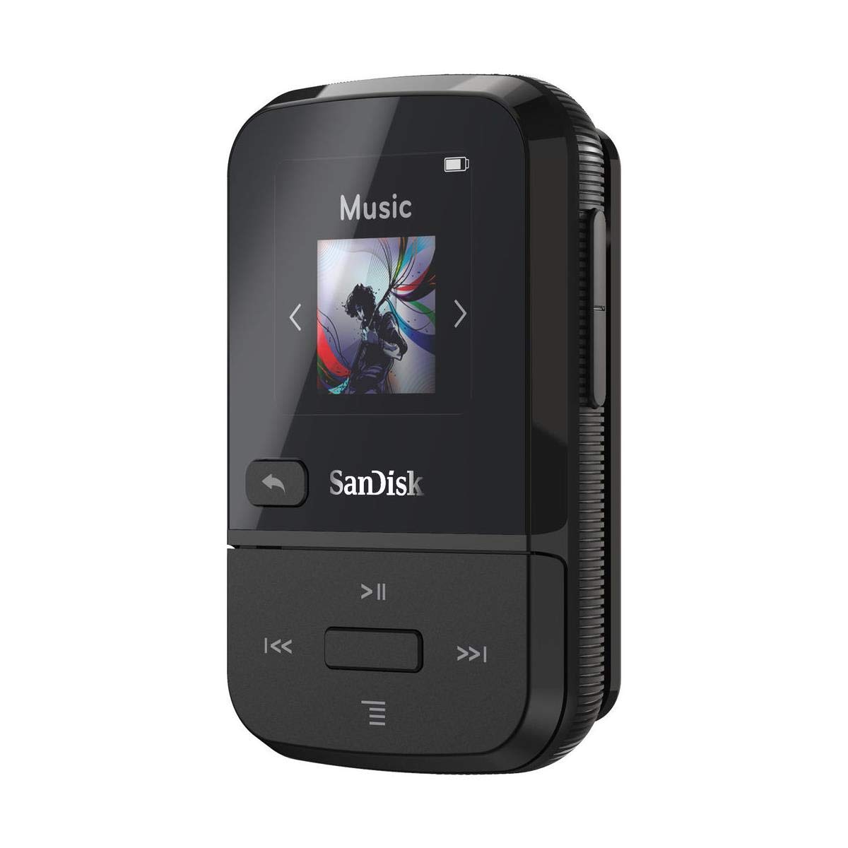SanDisk 32GB Clip Sport Go MP3 Player, Red - LED Screen and FM Radio - SDMX30-032G-G46R