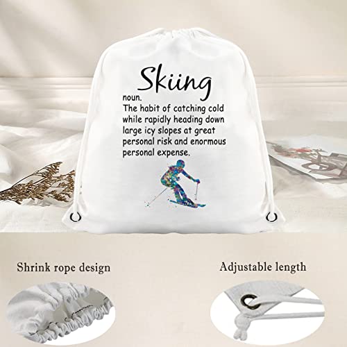WCGXKO Skiing Gifts Skiing Backpack Skiing Lover Gifts Ski Coach Gift For Women Skiing Team Gifts Backpack (Skiing Backpack)