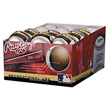 Rawlings OLB3SW3-24 Official League Practice Vinyl Baseball (Pack of 3)