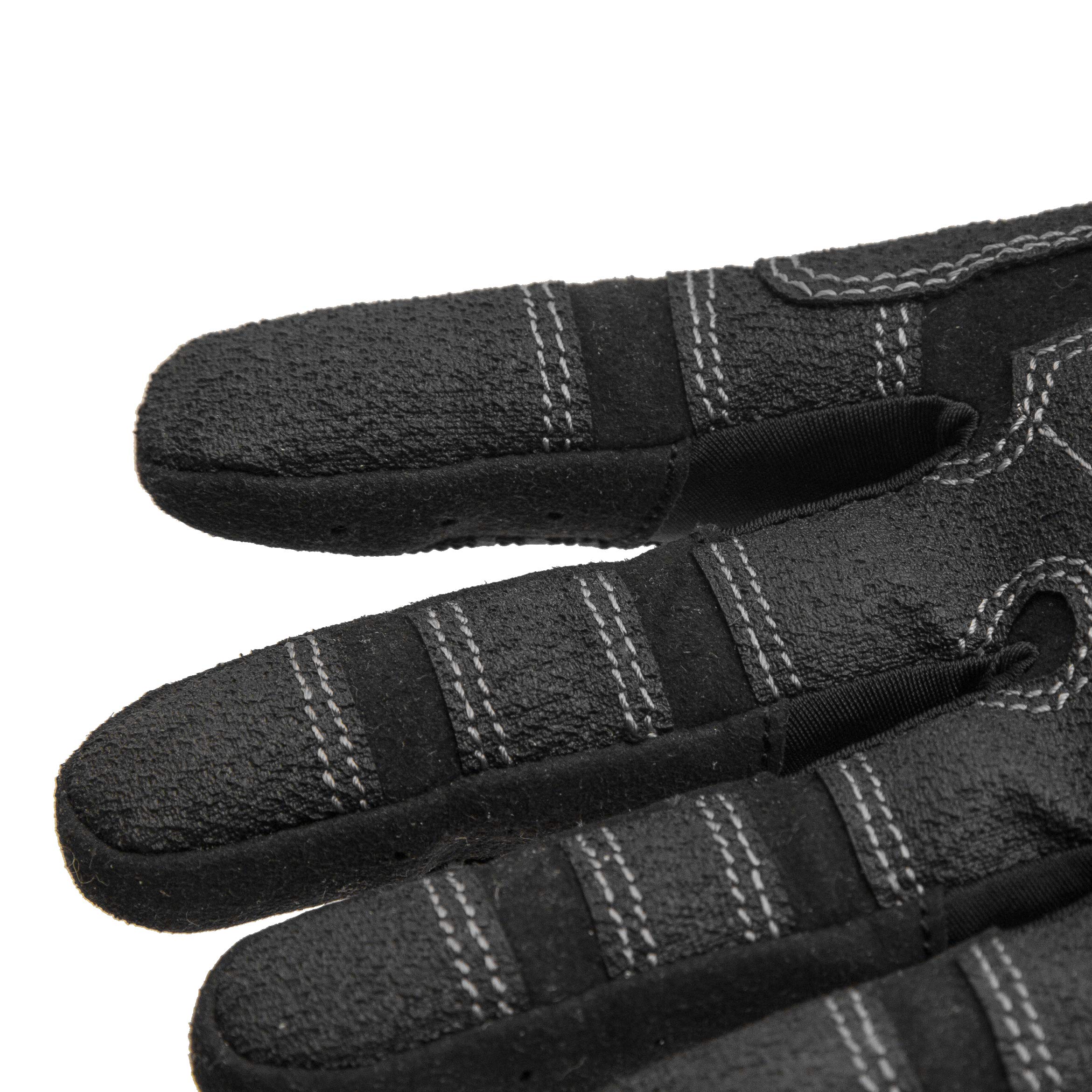 Seibertron F.O.D.G.G 2.0 Ultimate Flying Disc Golf Gloves - Non-Slip Design Consistent Grip Improve Throws Catches in All Conditions Adult Black XXL