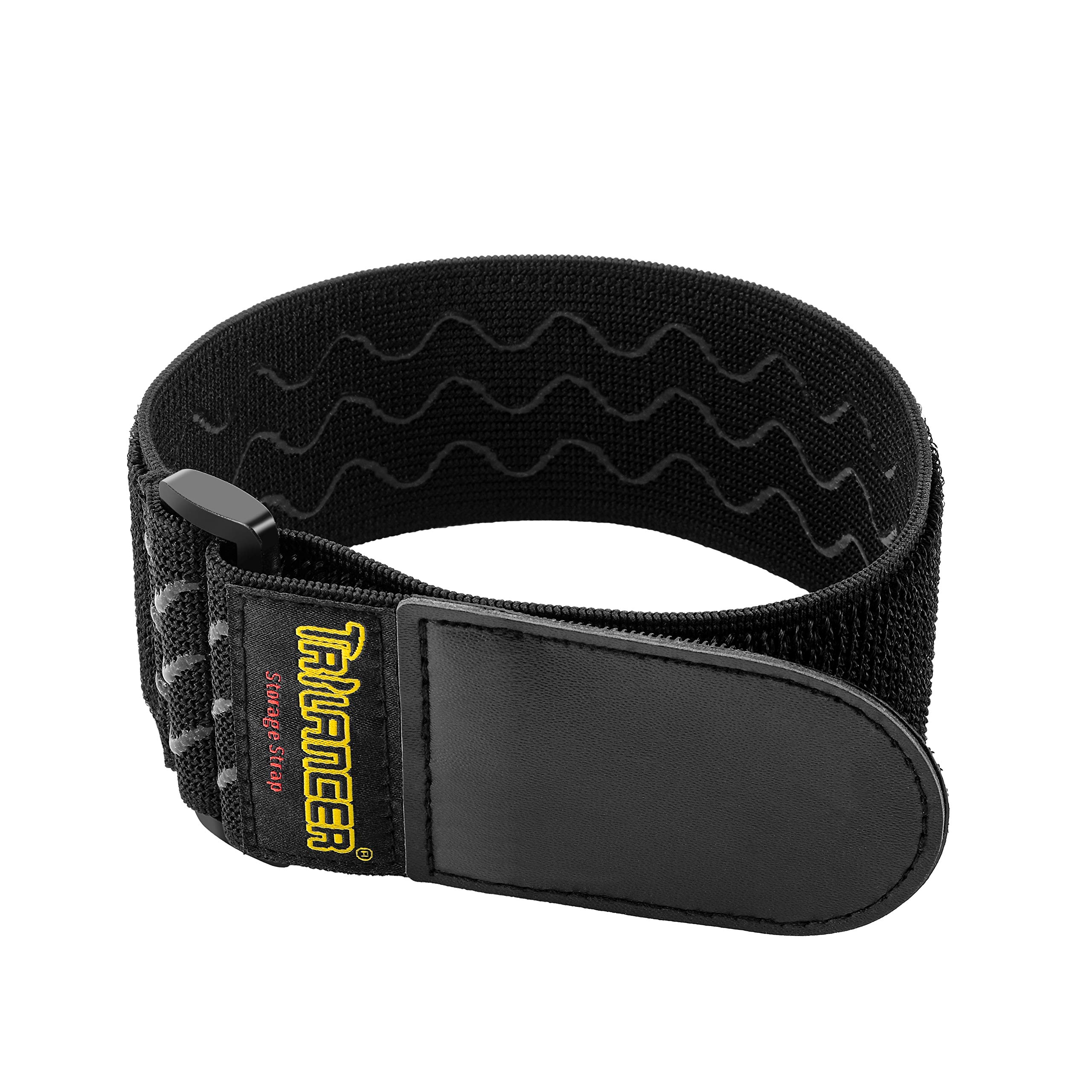 Trilancer Elastic Cinch Straps with Anti-Slip Strips, 2" x 18"(8 Pack) Hook and Loop Storage Straps with Buckle, Bundling Straps for Extension Cords, Cables, Ropes, Hoses, Bike, Boat, Pant Garters