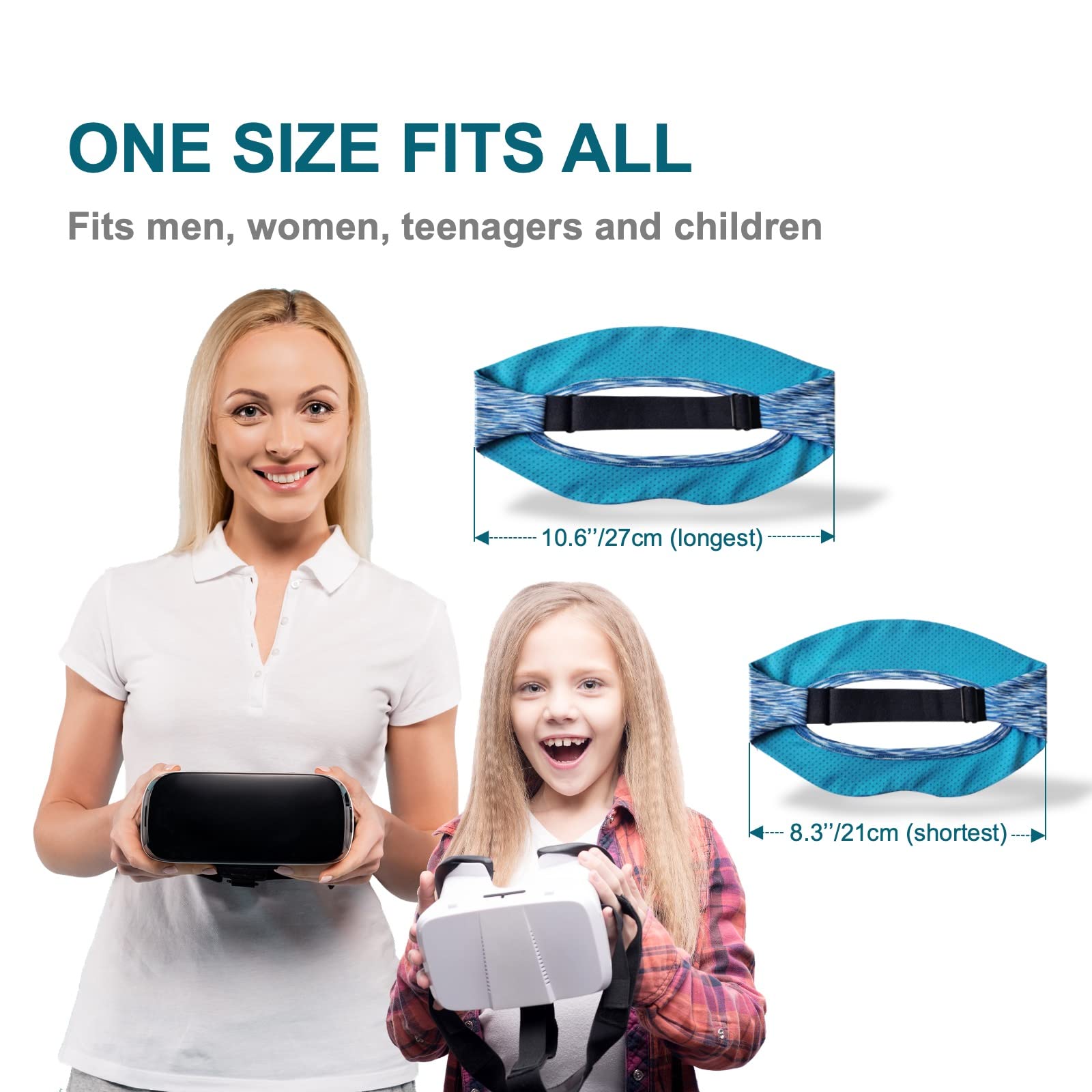 We&Life Sweat Guard, Compatible with Oculus Quest 2 and Oculus Go, VR Masks, Sweat Band, Face mask Use for Workouts Supernatural (3pcs)