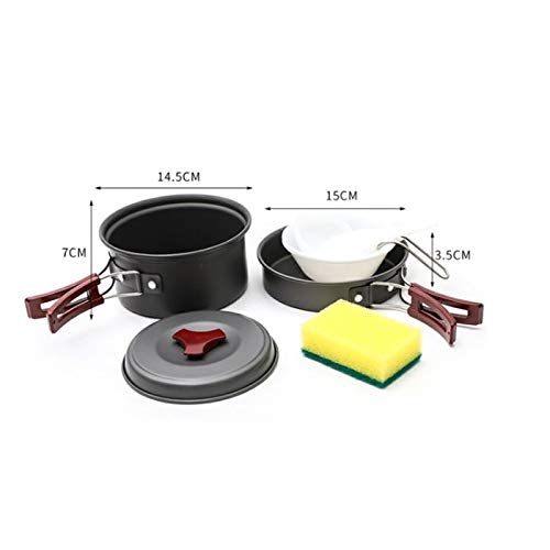 YFDM Camping Tableware Picnic Set Travel Tableware Outdoor Kitchen Cooking Set Camping Cookware Hiking Utenils Cutlery