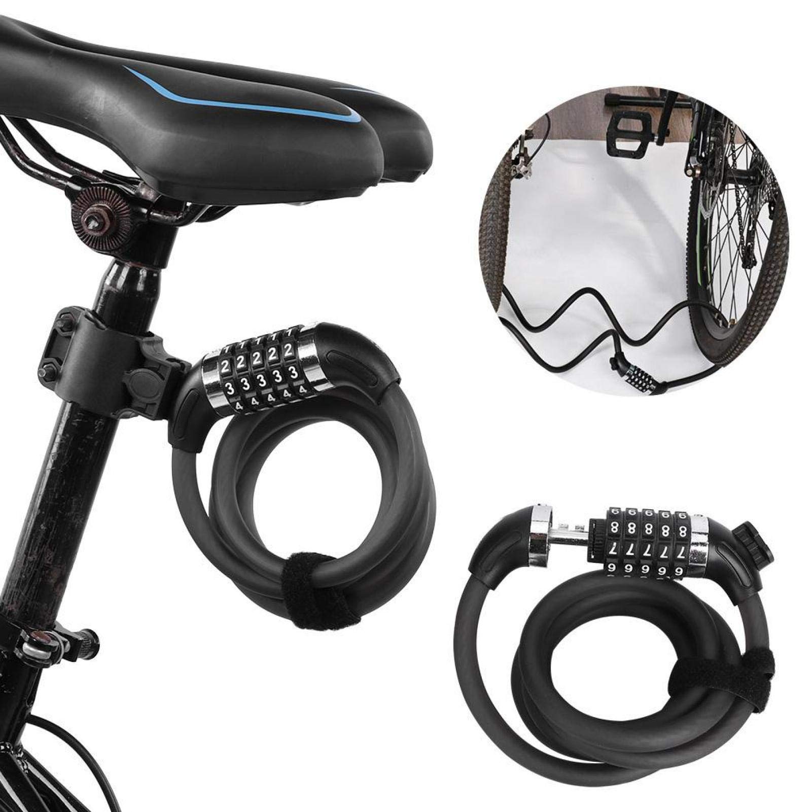 wheelup Bike Lock Antitheft Mountain Bicycle E Bike for Cycling(1.8 Meters)