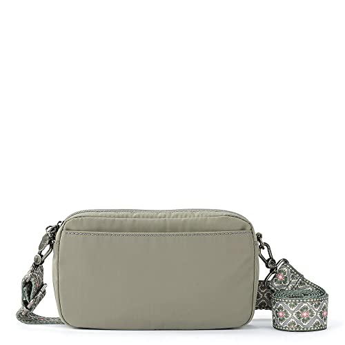 Sakroots Lodi Smartphone Crossbody, Convertible Design, Sage