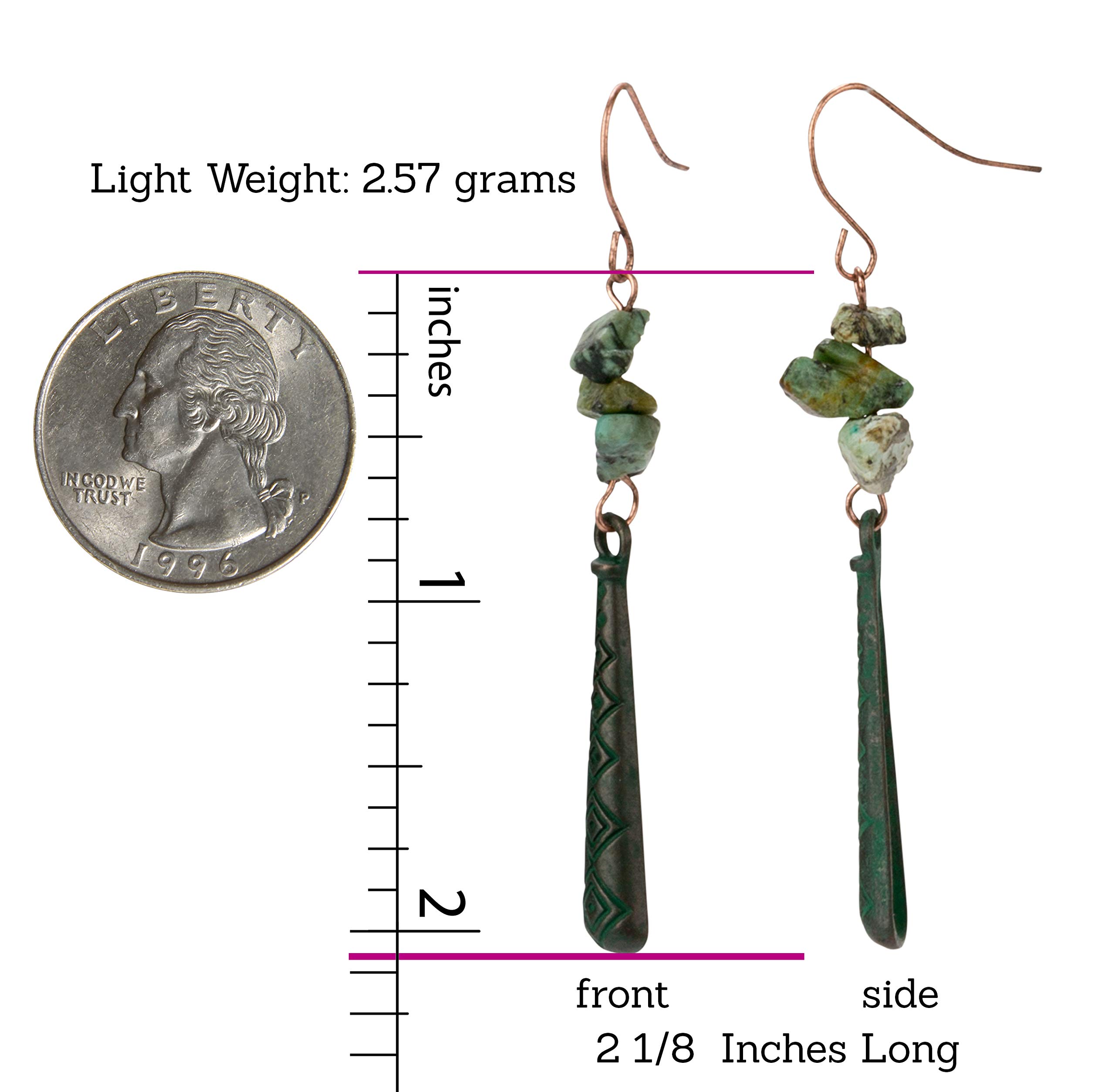 SPUNKYsoul 3 Pack Boho Fashion Country Vintage Statement Earrings for Women