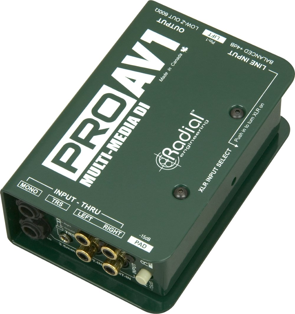 Radial Engineering R8001112 Pro AV1 Direct Box