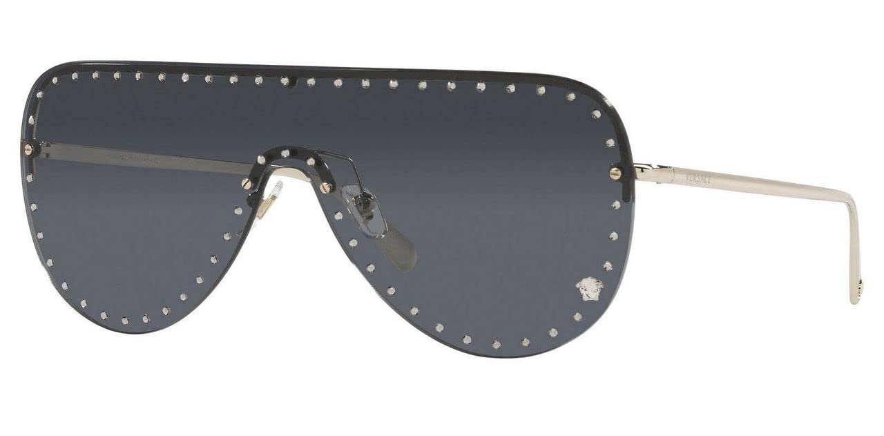 Versace Dark Blue Shield Ladies Sunglasses 0VE2230B 12528045
