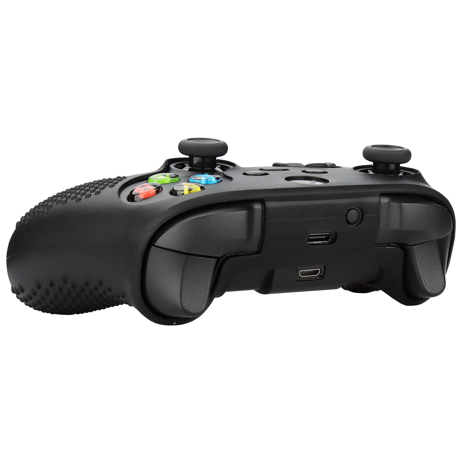 RTop Soft Anti-Slip Silicone Controller Cover Skin Protective Case for Xbox Series X/S Controllers (with 8 Thumb Grips Caps)
