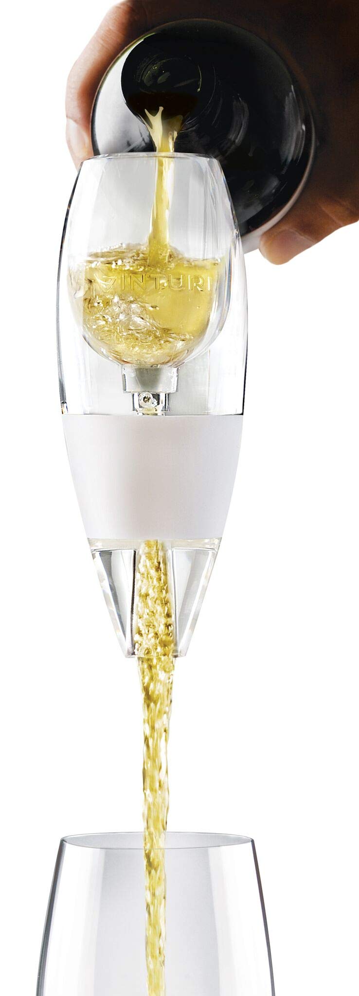 Vinturi Wine Lovers Set Essential Red and White Wine Aerators, Set of 2, Black