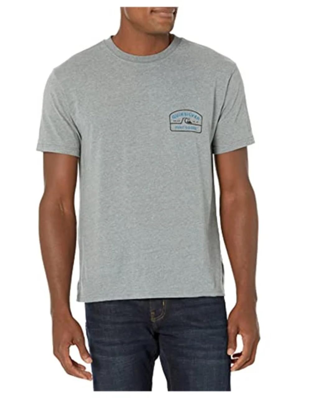 Quiksilver Men's Shape Up Mod Tee Shirt, Medium Grey Heather, Large