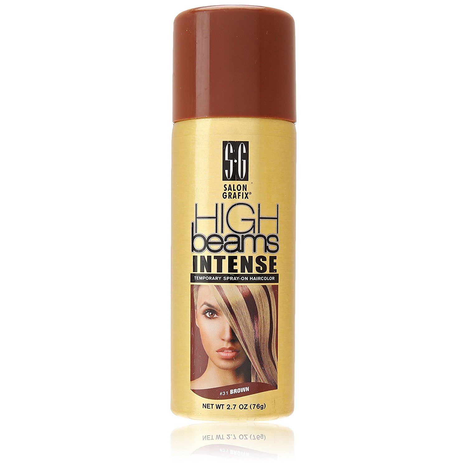 Salon Grafix High Beams Intense Temporary Spray - Brown for Unisex - 2.7 oz Hair Color