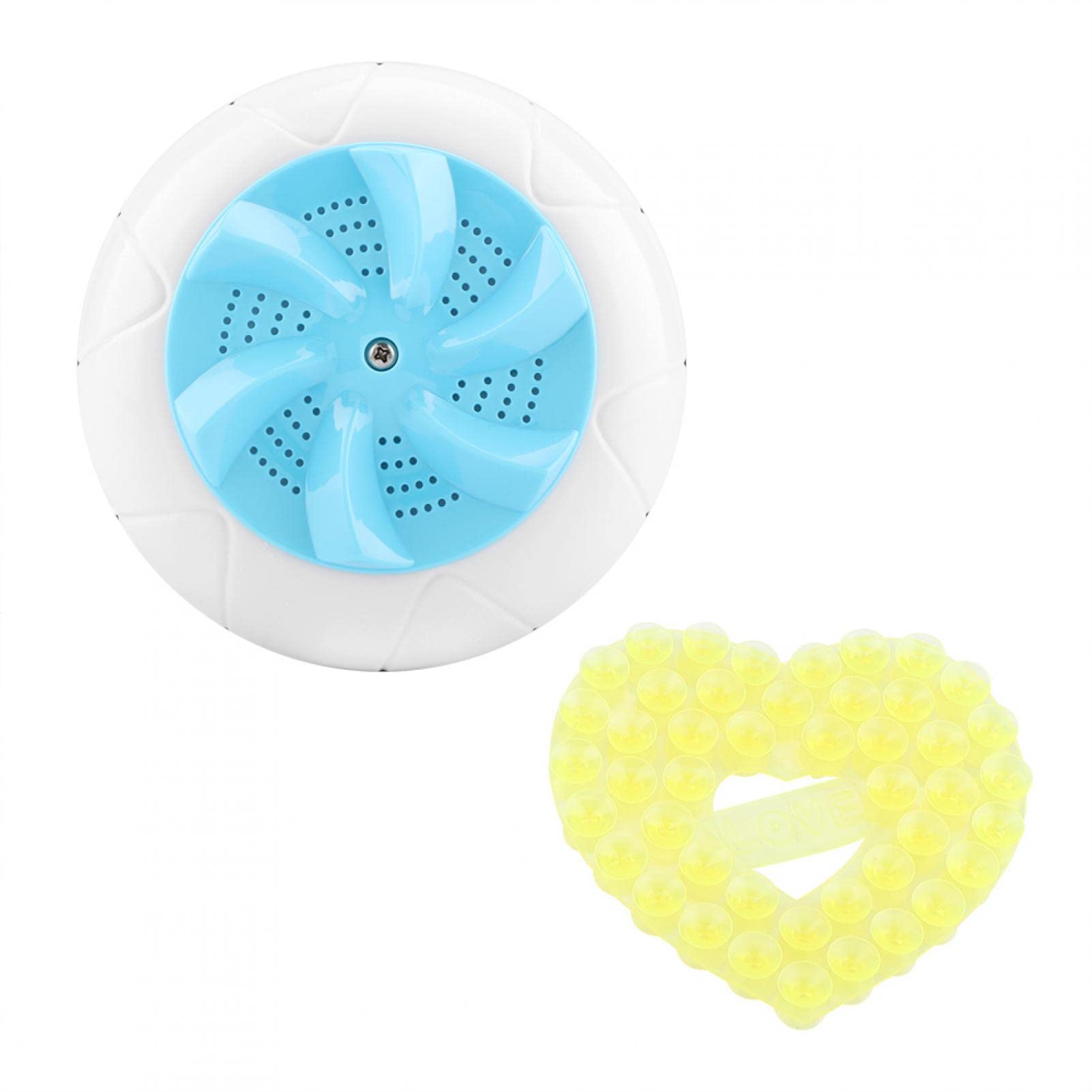 USB Mini Ultrasonic Washing Machine Turbine Cleaner Portable for Washing Machine Multifunction Travel Washing Device Tool for Clothes Fruit Vegetable Underwear Socks(Blue)