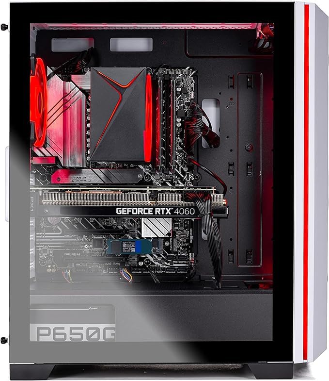 Skytech Chronos Gaming PC Desktop β Intel Core i5 12400F 2.5 GHz, NVIDIA RTX 4060, 1TB NVME SSD, 16GB DDR4 RAM 3200, 650W Gold PSU, 11AC Wi-Fi, Windows 11 Home 64-bit