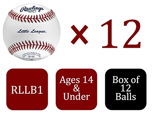 Rawlings | LITTLE LEAGUE Competition Grade Baseballs | RLLB1 | Youth/14U | Game/Practice Use | 12 Count
