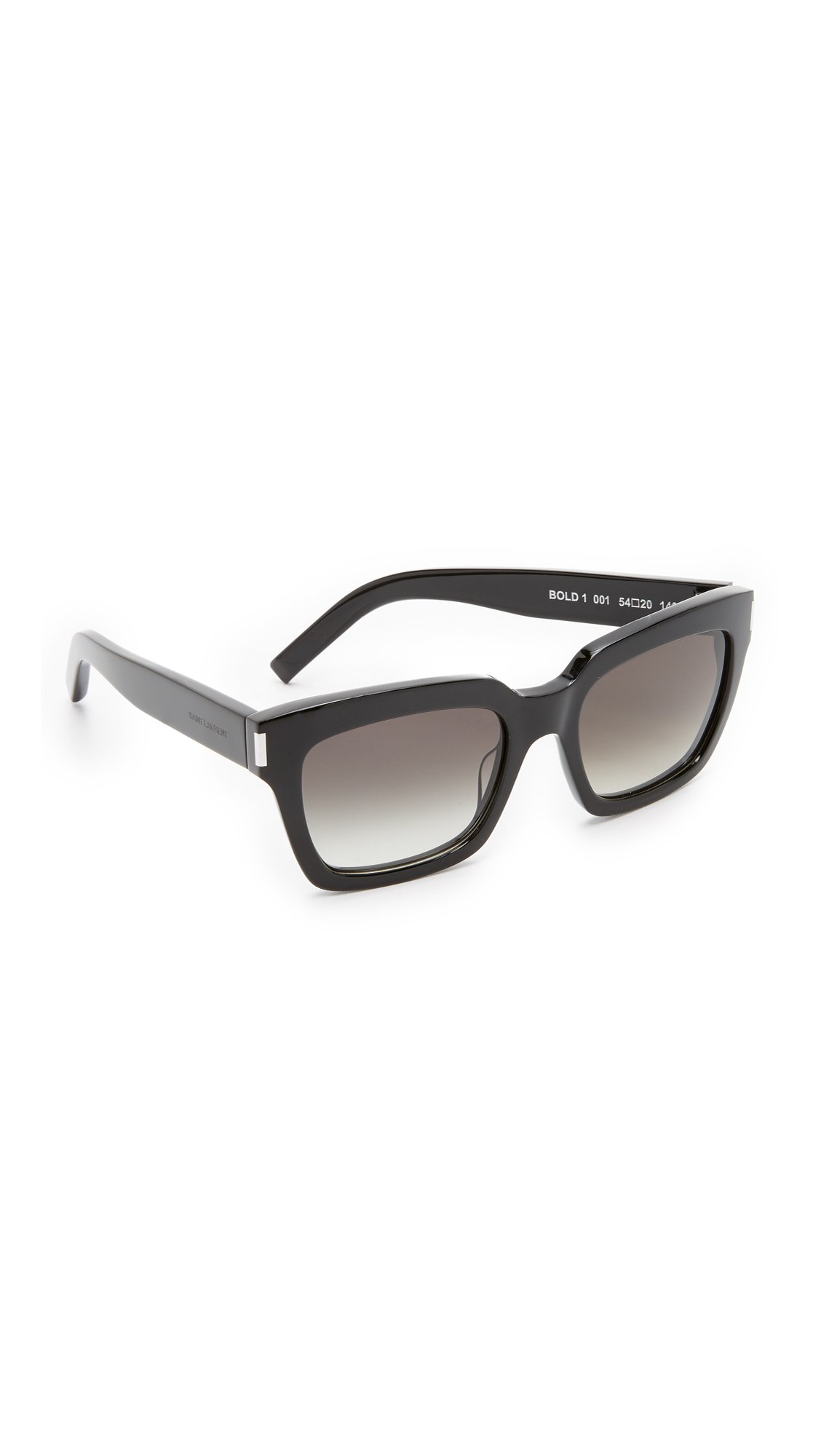 Saint Laurent Women's Bold 1 Black/Grey Gradient