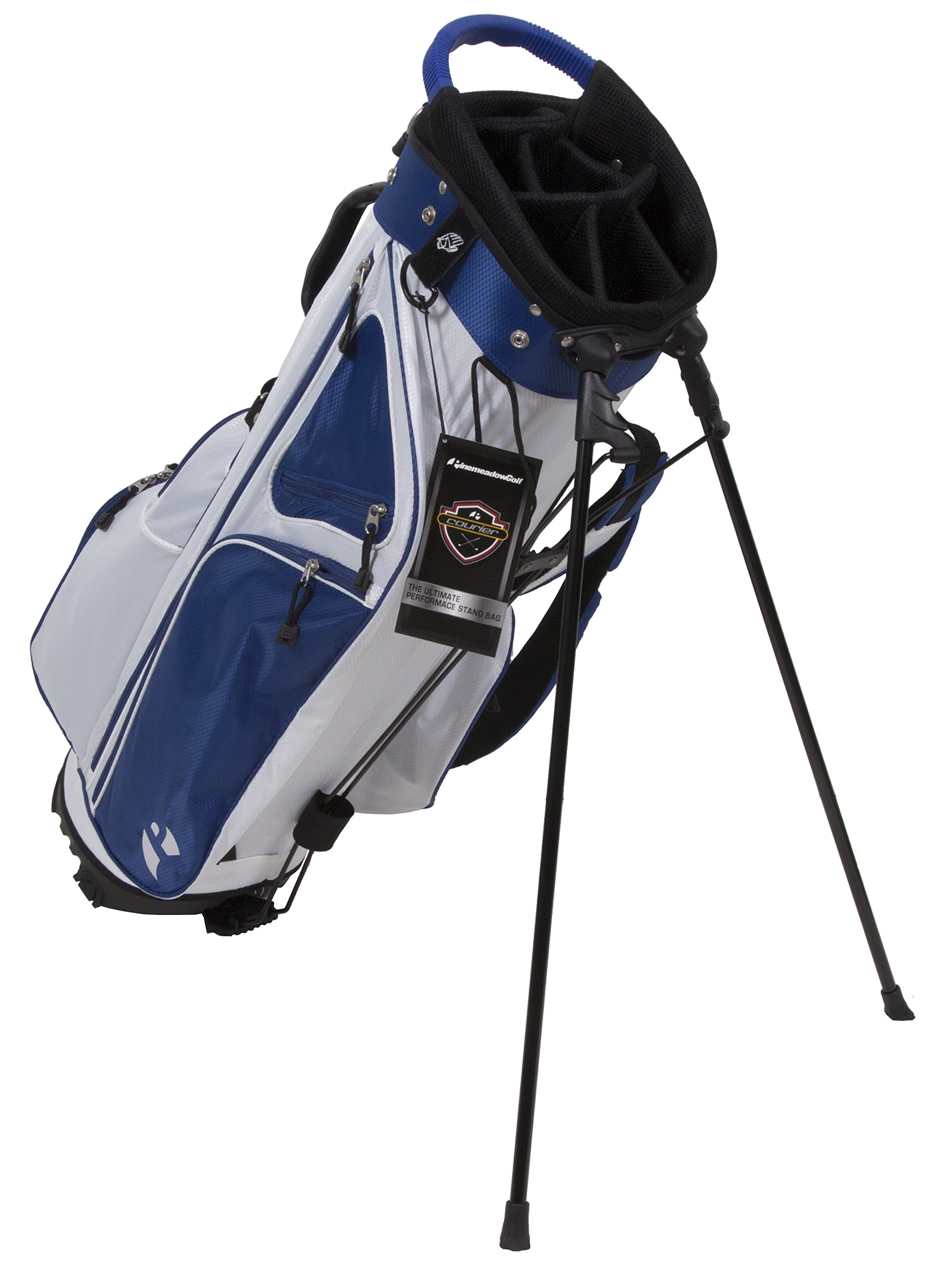 Pinemeadow Golf Courier 3.0 Stand Bag, Blue/White