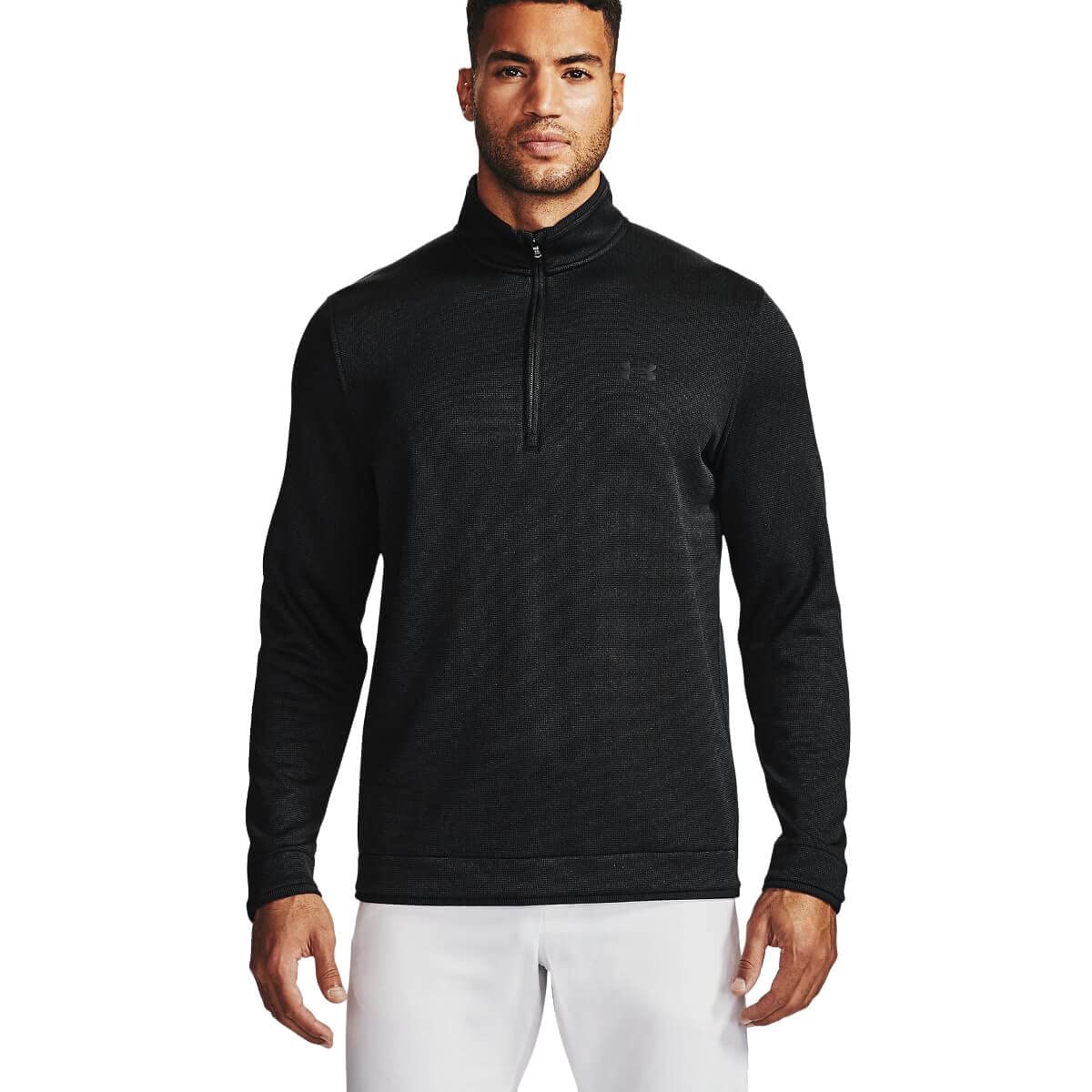 Under Armour Mens Storm Snap Fleece 1/2 Zip T-Shirt , Black (001)/Black , Medium