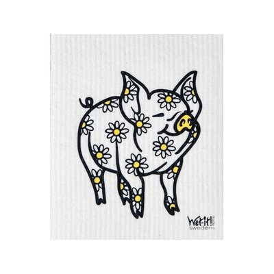 Wet-It! Swedish Treasures Dishcloth (Daisy Pig)