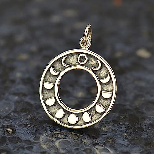Two Cups Sterling Silver Moon Phase Necklace Sterling Silver Chain