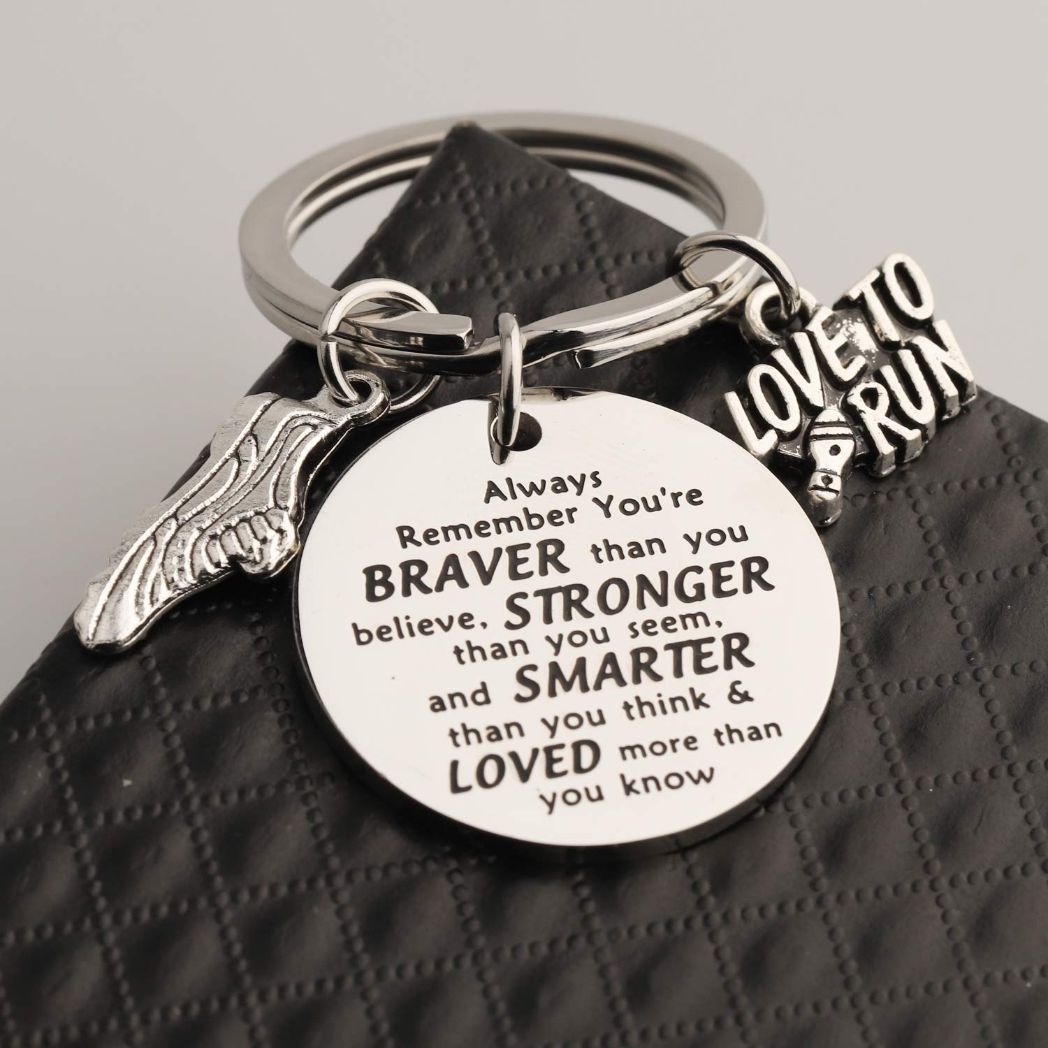 Running Keychain Runners Gift Run Keychain Runners Gifts Running Jewelry Inspiration Gifts Love to Run Charm (run keychain)
