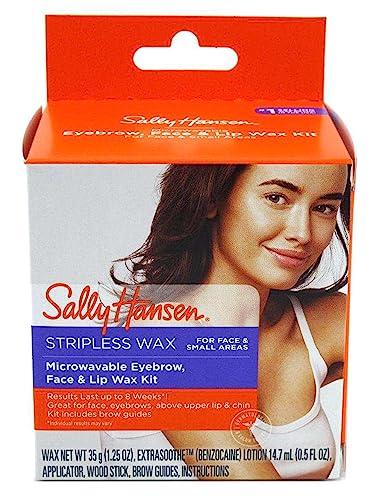 Sally Hansen Microwaveable Wax Kit For Eyebrow/Face/Lip (6 Pack)