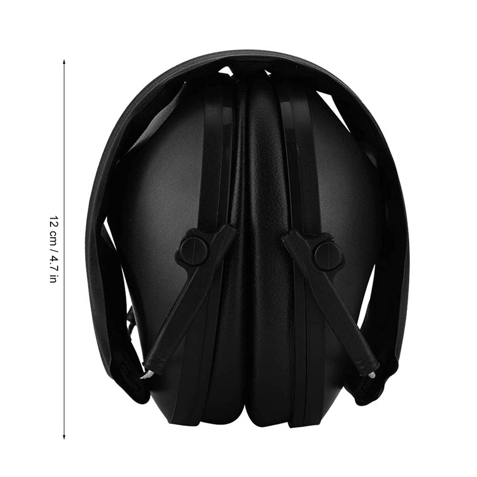 Tosuny Electronic Shooting Earmuff, Foldable AntiNoise Electronic Safety Ear Muffs Hearing Protection Earmuffs, 30 NRR, Ideal for Outdoor Hunting or Shooting Training(Black)