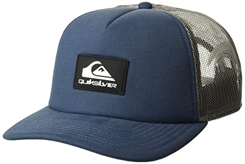 Quiksilver Men's Omnipotent Trucker Hat, Dark Slate, One Size