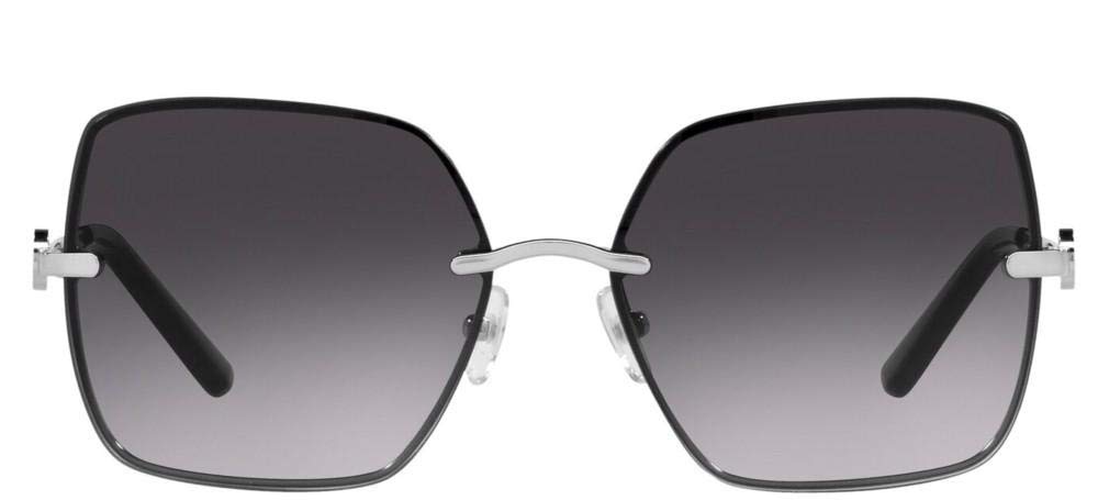 Tory Burch TY6080 Women's Sunglasses Silver/Light Grey Gradient 58
