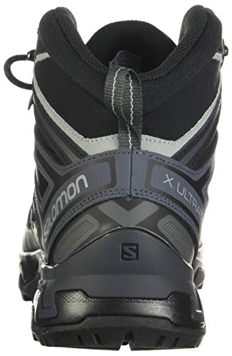 Salomon X Ultra 3 MID Gore-TEX Hiking Boots for Men, Black/India Ink/Monument, 8.5
