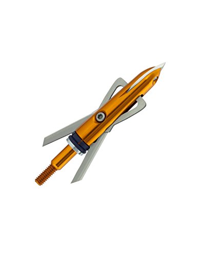 Rage Xtreme Chisel Tip 2 Blade Broadhead, 100 Grain with Shock Collar Technology - 3 Pack, red, Model:55100