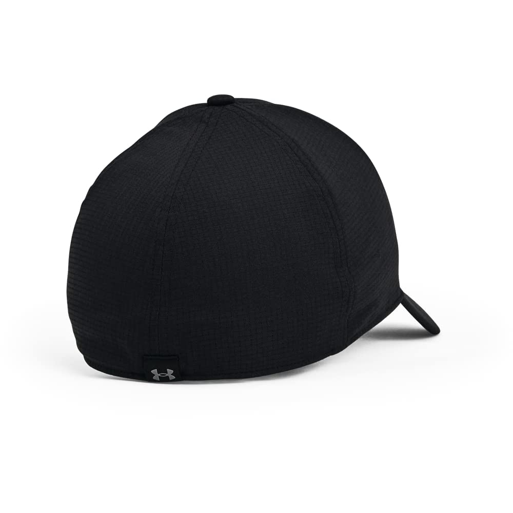 Under Armour Men's Iso-Chill Armourvent Fitted Cap , Black (001)/Pitch Gray , Large/X-Large